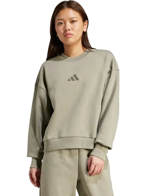 Adidas All Szn Fleece Loose Sweatshirt - Silver Pebble