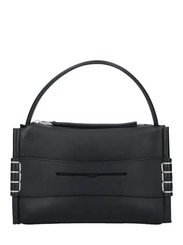 JW Anderson Small Leather 'loafer' Bag - Black