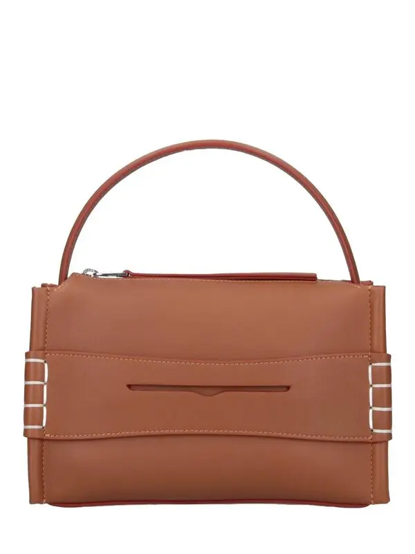JW Anderson Small Leather 'loafer' Bag - Brown