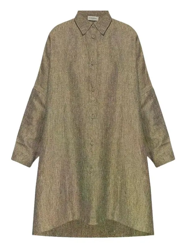 Officine Générale Button-fastening Linen Shirt - Neutrals