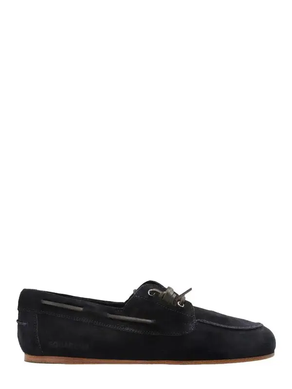 Dsquared2 Lace-up Suede Boat Shoes - Blue