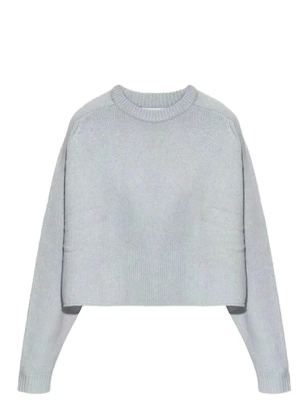 LISA YANG Karine Cropped Knitted Top - Blue