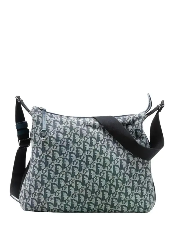 Dior 2003 Diorissimo Trotter Canvas Crossbody Bag - Blue