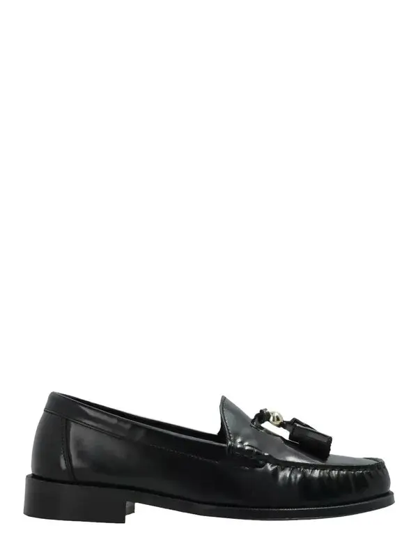 Furla Tassel-detail Leather Loafers - Black