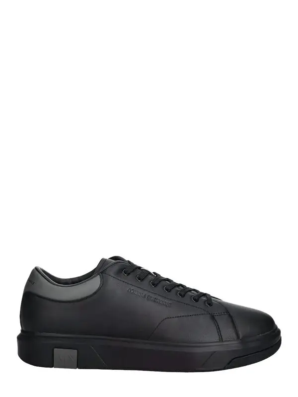Armani Exchange Logo Detail Sneakers - Black