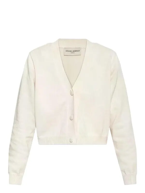 Officine Générale Serena Buttoned Cardigan - White