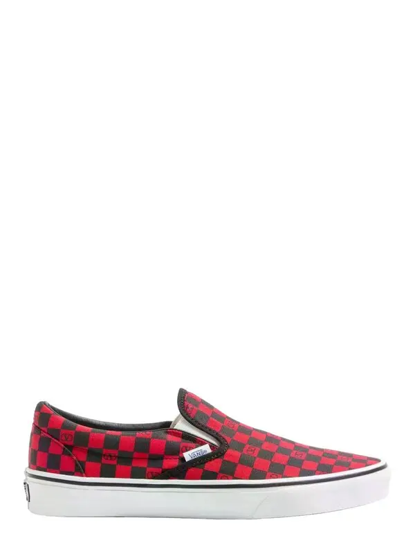 Valentino Garavani X Vans Vlogo Checkerboard Sneakers - Red