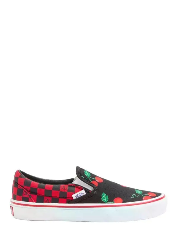 Valentino Garavani Vans X Cherryfic Print Slip-on Sneakers - Black