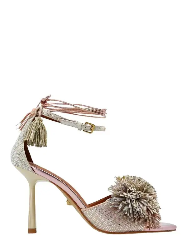 Kurt Geiger Pompom-embellished Sandals - Pink