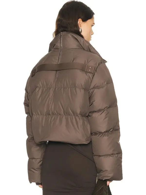 Rick Owens X Moncler Cropped Cyclopic Jacket - Dark Dust