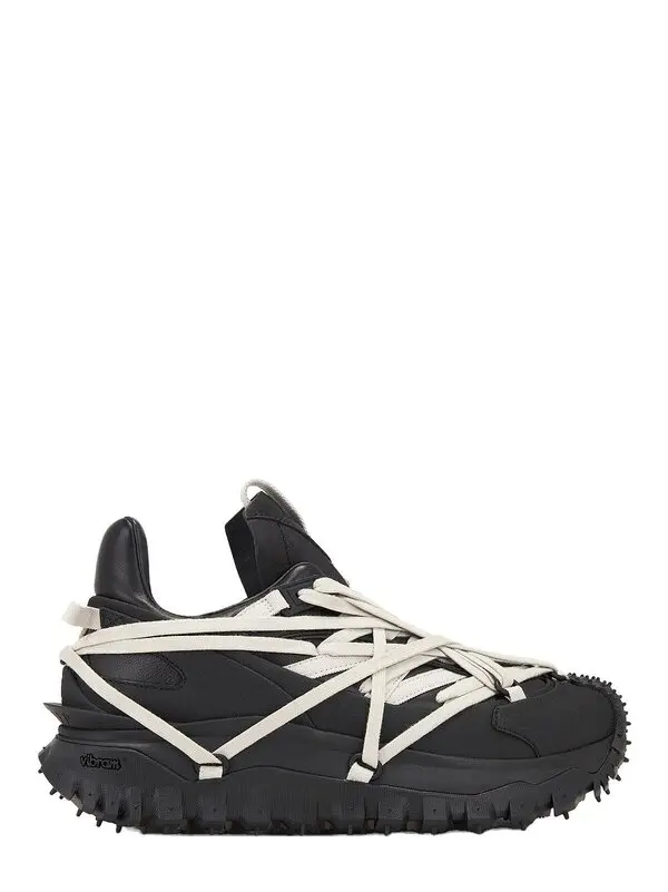 Rick Owens X Moncler Trailgrip Megalace Sneakers - Black