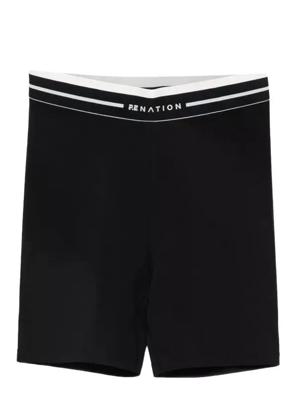 P.E Nation Avant Striped Short - Black