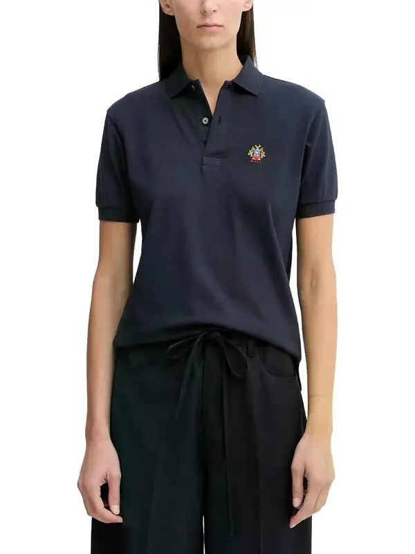 Bally Embroidered Polo Shirt - Blue