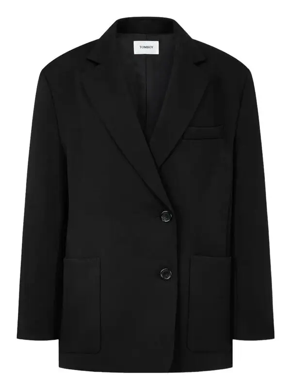 STUDIO TOMBOY Double-breasted Blazer - Black