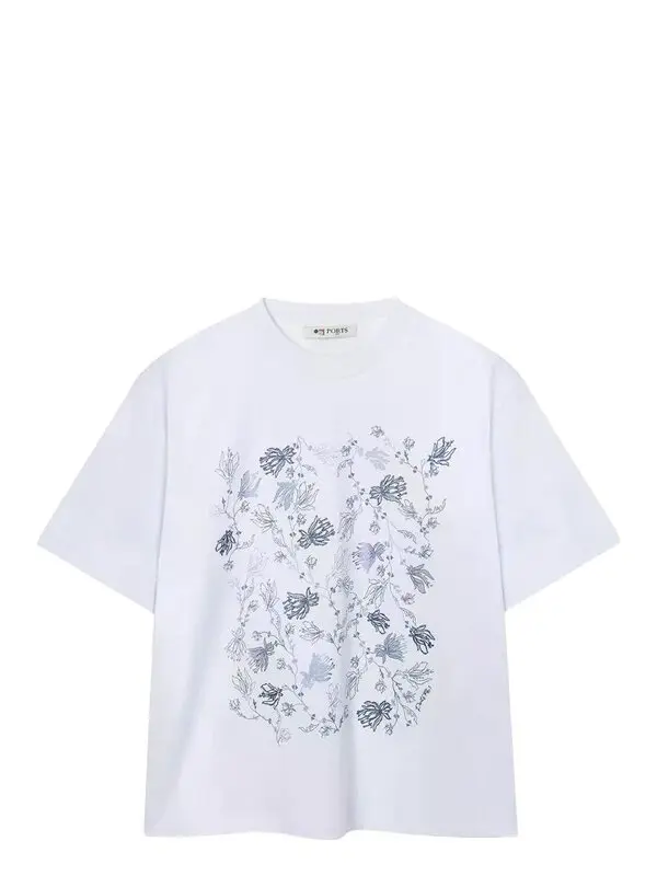 Ports 1961 Floral-print T-shirt - White