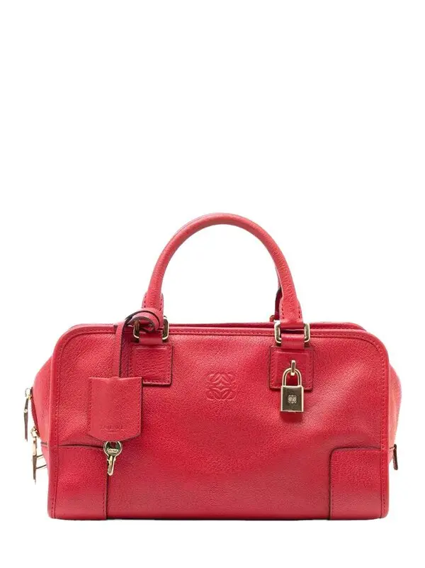 Loewe 2013 Goatskin Amazona 28 Satchel - Red