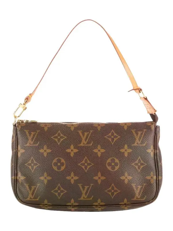 LOUIS VUITTON 1990 Pochette Shoulder Bag - Brown