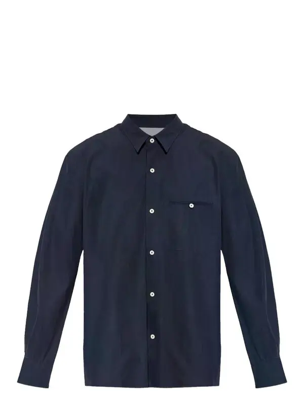 Officine Générale Button-fastening Chest-pocket Shirt - Blue