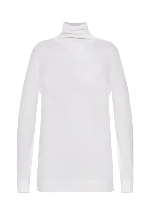 LISA YANG Roll-neck Wool Sweater - White