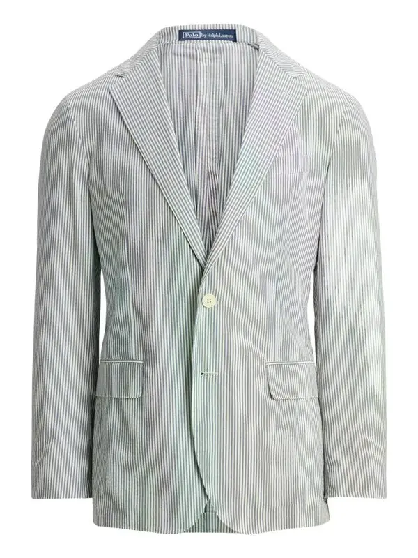Polo Ralph Lauren Notched-lapel Striped Blazer - Blue