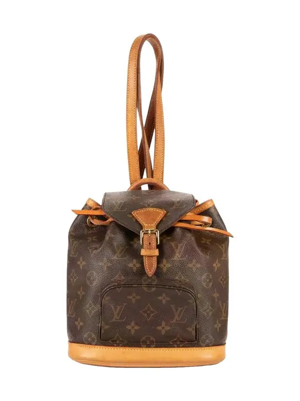 LOUIS VUITTON Monogram Drawstring Backpack - Brown