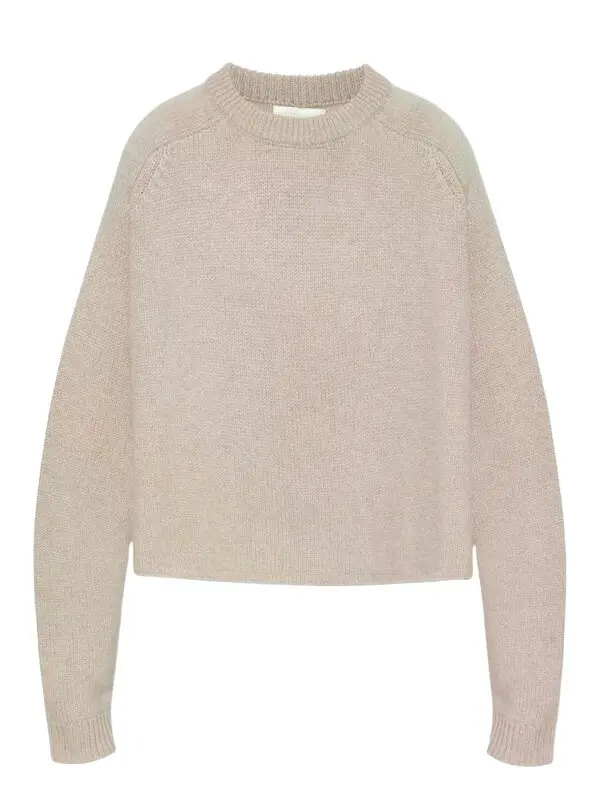 LISA YANG Karine Knitted Crewneck Sweater - Neutrals