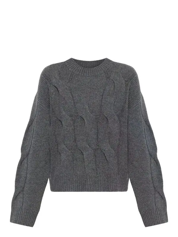 LISA YANG Sammie Cable Knit Sweater - Grey