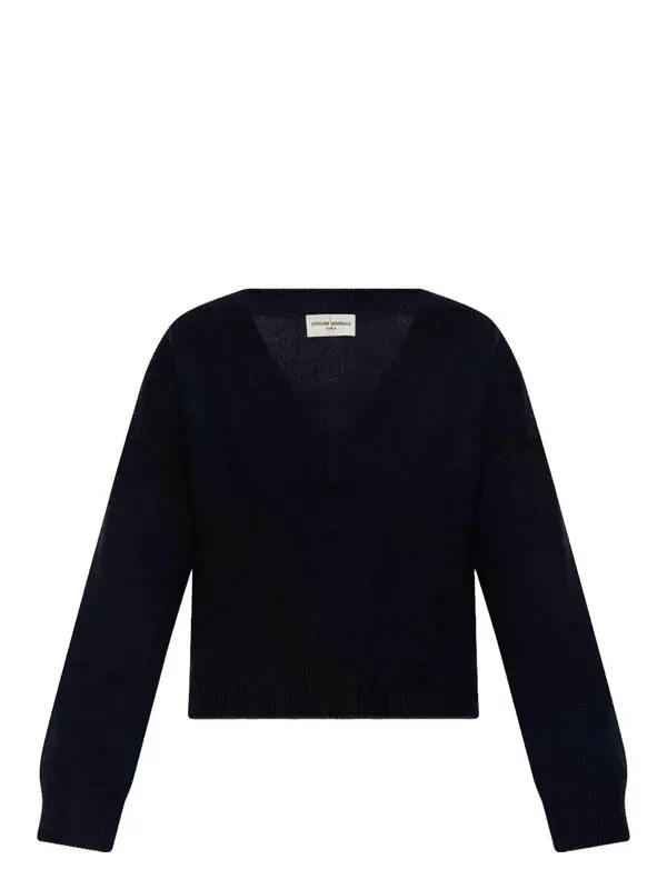 Officine Générale Misty V-neck Sweater - Blue