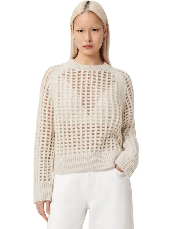 ALLSAINTS Suniva Wool Sweater - Chalk White