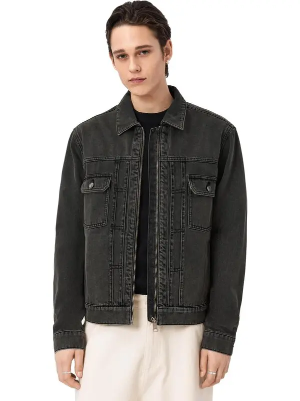 ALLSAINTS Brightmore Denim Jacket - Dirty Black
