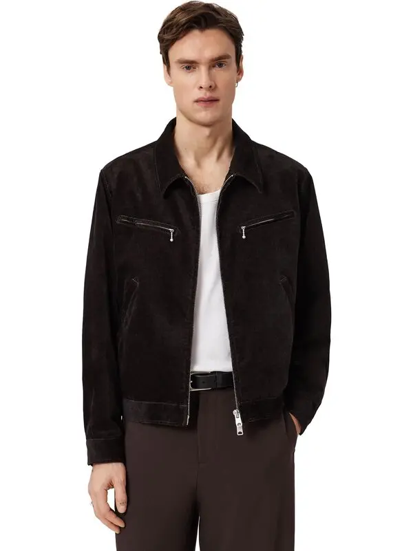 ALLSAINTS Korey Relaxed Fit Jacket - Traverse Brown
