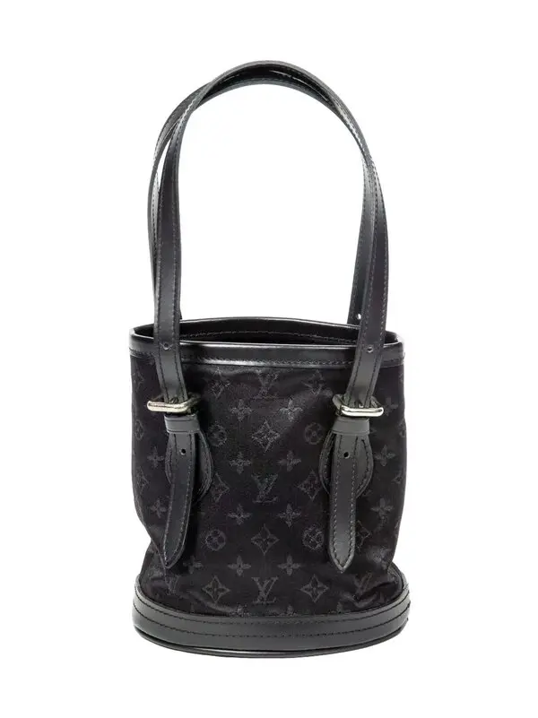LOUIS VUITTON Monogram Bucket Bag - Black