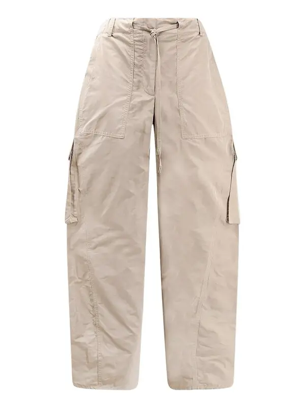 Alaïa Silk-blend Cargo Trousers - Beige