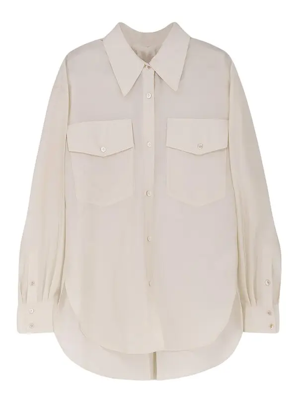 R2W Amora Organza Shirt - White