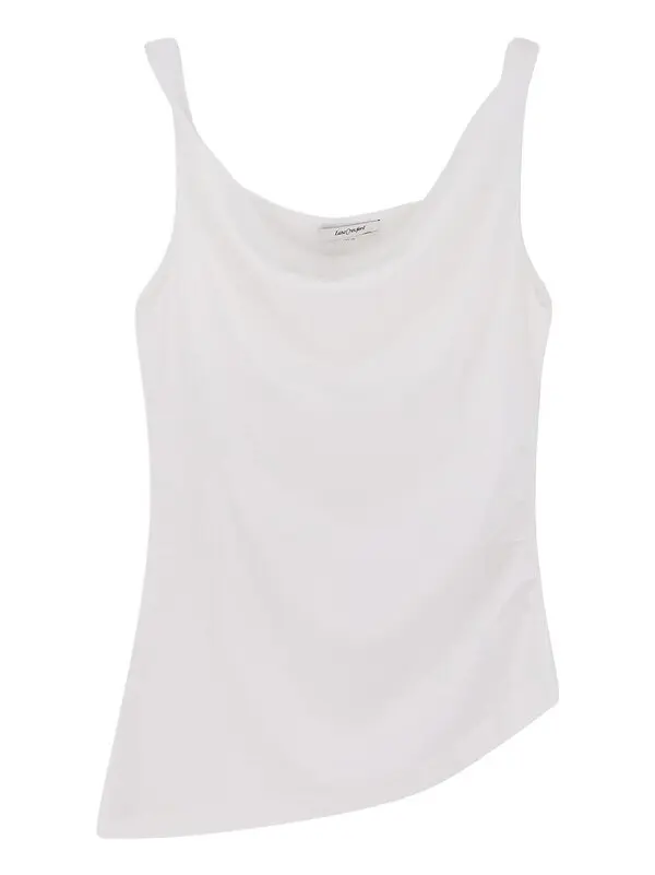 R2W Air Twisted Cotton And Modal Top - White