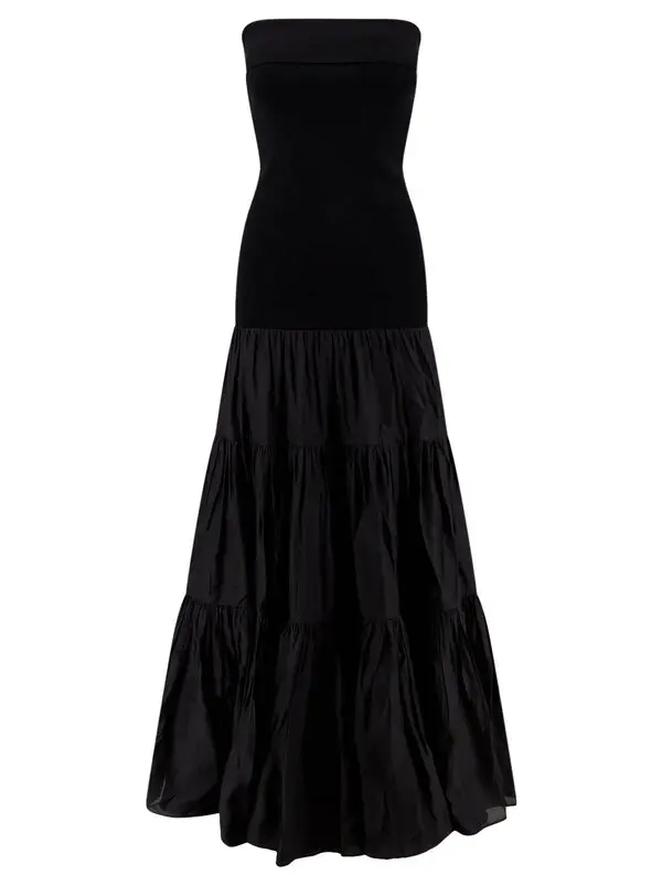 R2W Off-the-shoulder Maxi Dress - Black