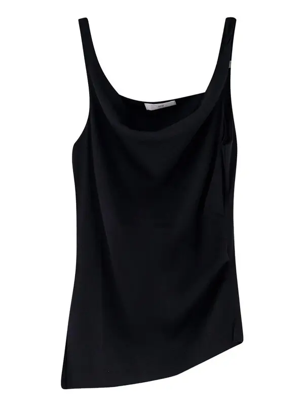 R2W Air Twisted Cotton And Modal Top - Black