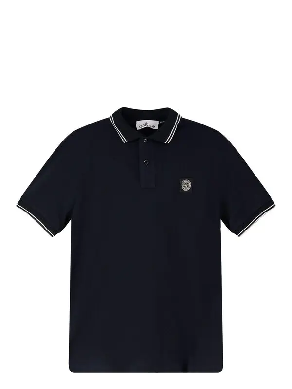Stone Island Organic Cotton Polo Shirt - Blue