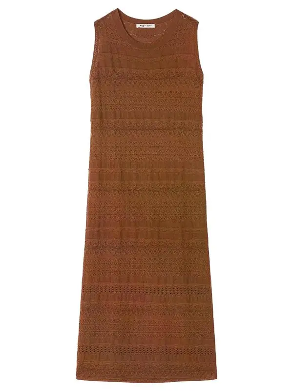 Ports 1961 Knitted Midi Dress - Brown