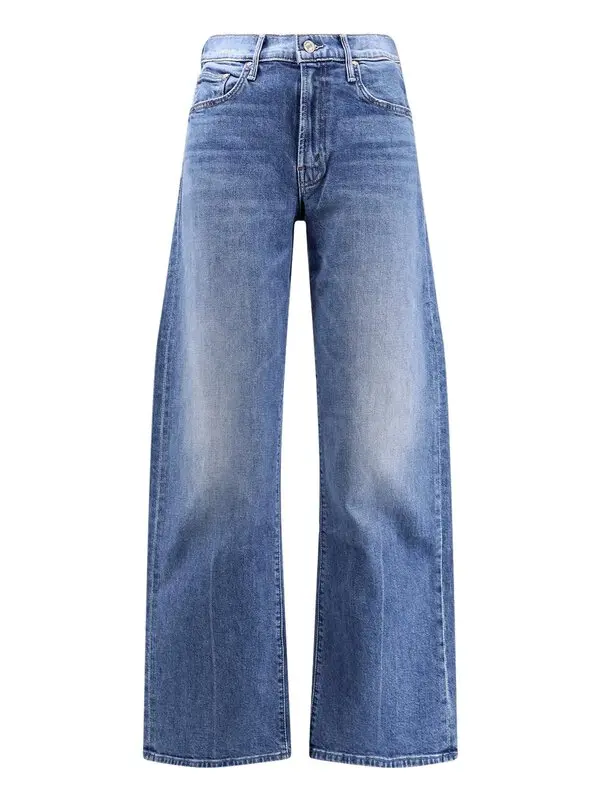 MOTHER The Mid Rise Lasso Sneak Jeans - Blue
