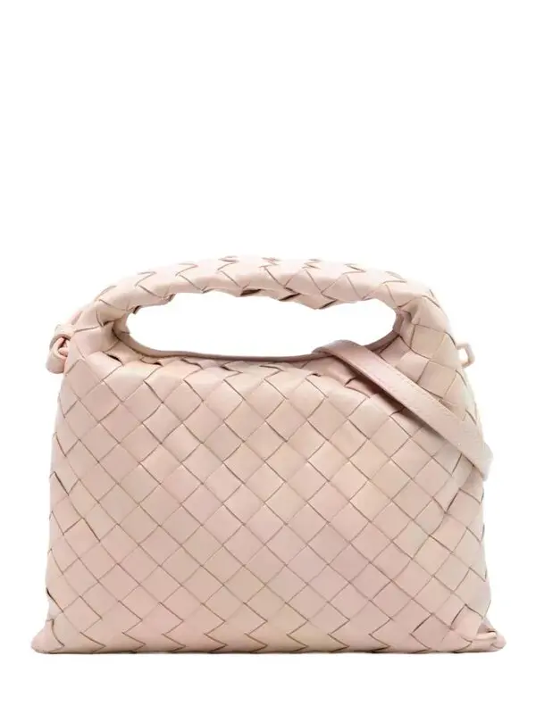 Bottega Veneta Mini Intrecciato Hop Satchel - Pink