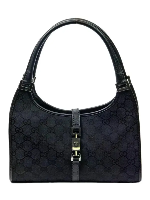 Gucci Gg Monogram Tote - Black