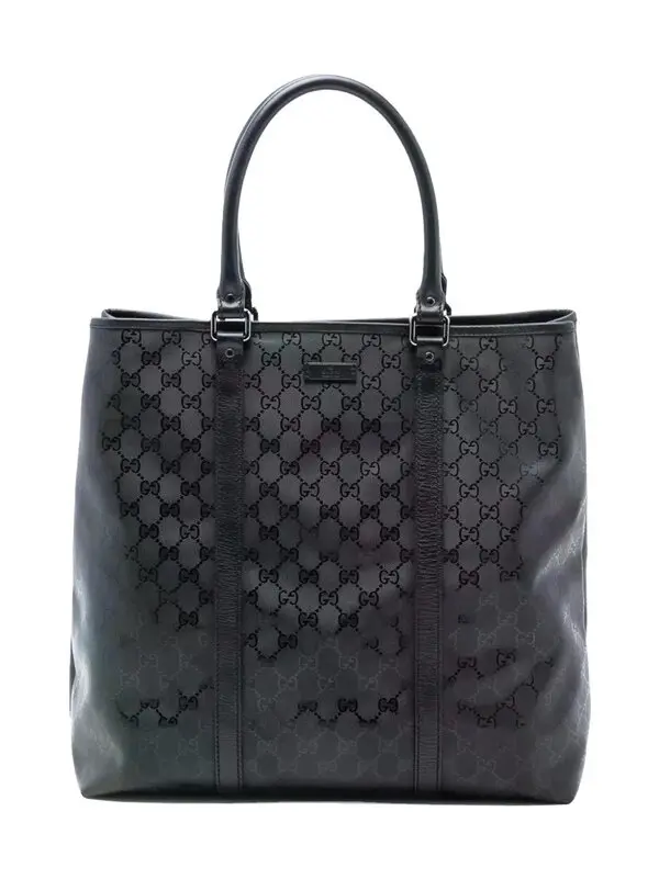 Gucci Gg Imprime Joy Vertical Tote Bag - Black