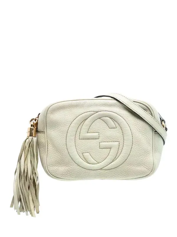 Gucci 2016-2025 Leather Soho Disco Crossbody Bag - White