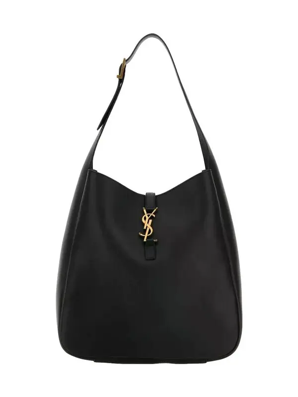 Saint Laurent Le 5 A 7 Large Shoulder Bag - Black