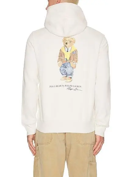 Polo Ralph Lauren Polo Script Heritage Bear Hoodie - Nevis