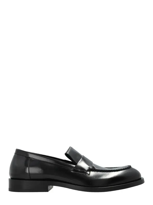 JIL SANDER Leather Loafers - Black