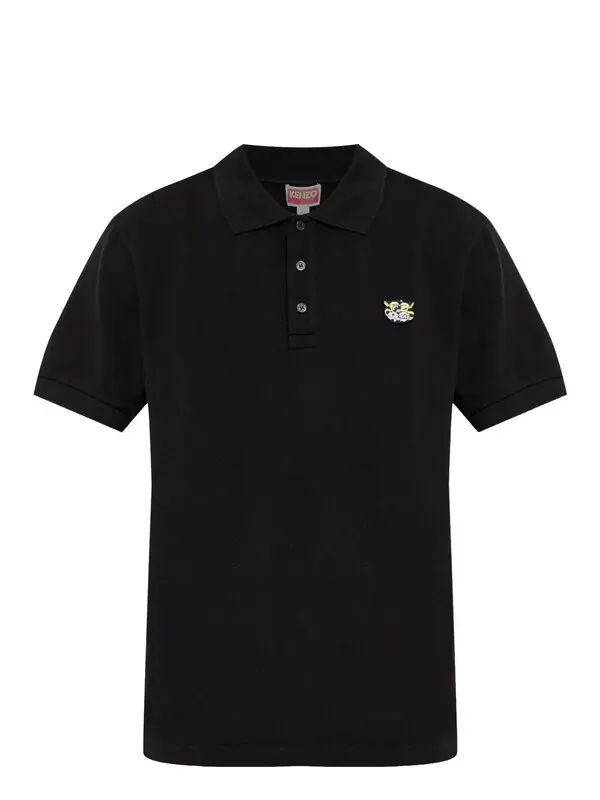 Kenzo Polo With Patch - Black