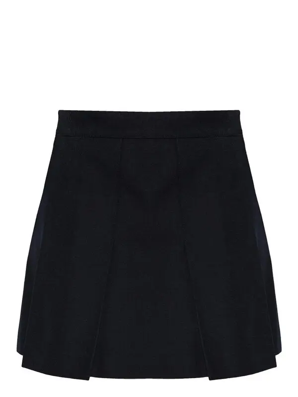 A.p.c. Pleated Mini Skirt - Navy Blue