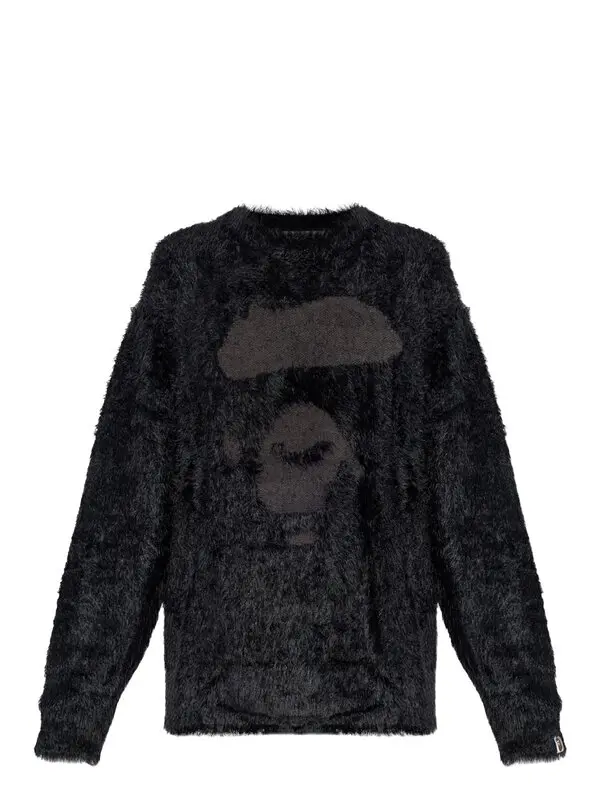 A BATHING APE Crew Neck Sweater - Black